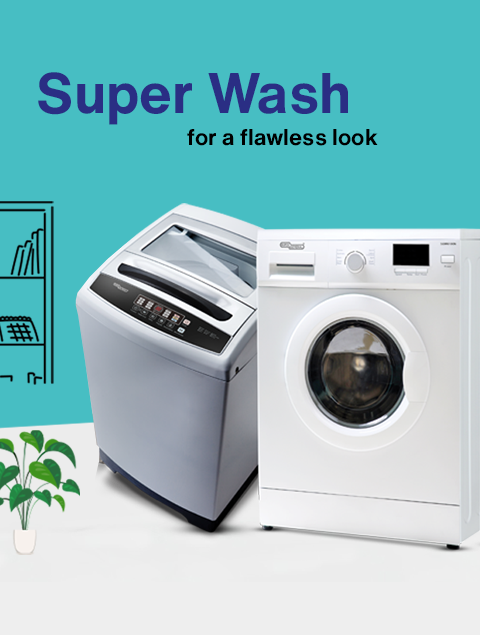 Shop the latest washing machine at the best Price at Super General